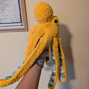 Toys | Anchor The Octopus Handmade Crochet Amigurumi Stuffie Yellow ...